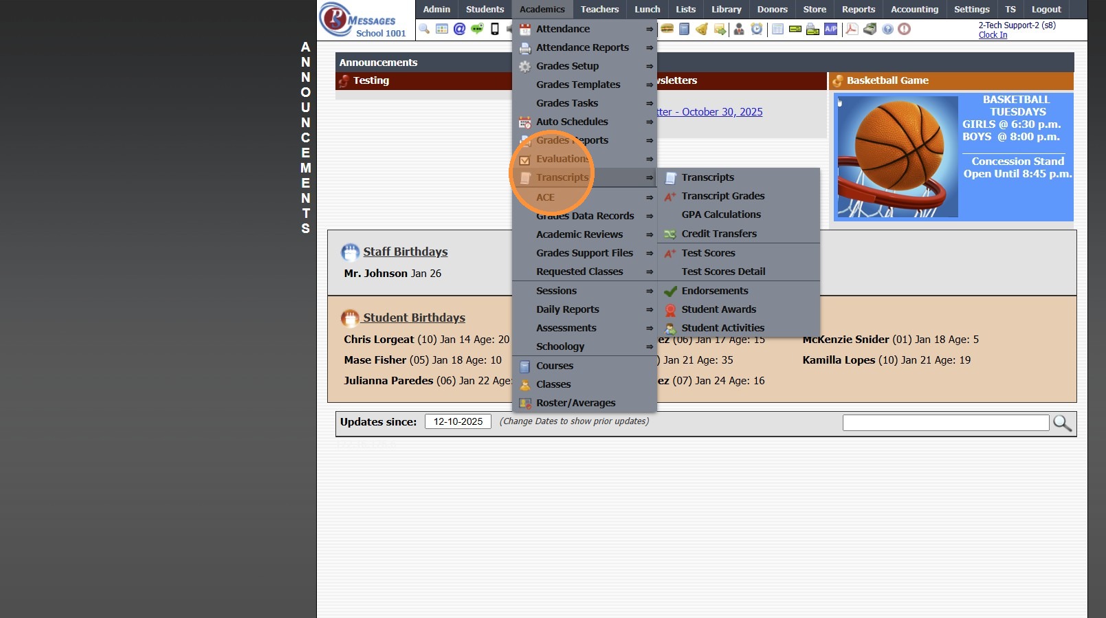 Why are the Transcripts not showing the Cumulative Average and ...
