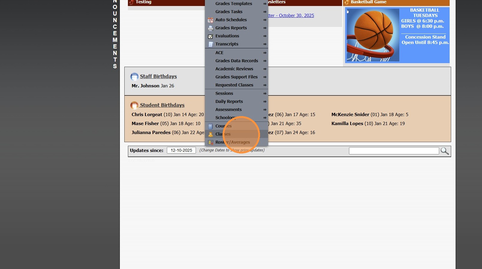 Why are Grades not Populating on the Report Card for a Class that has ...
