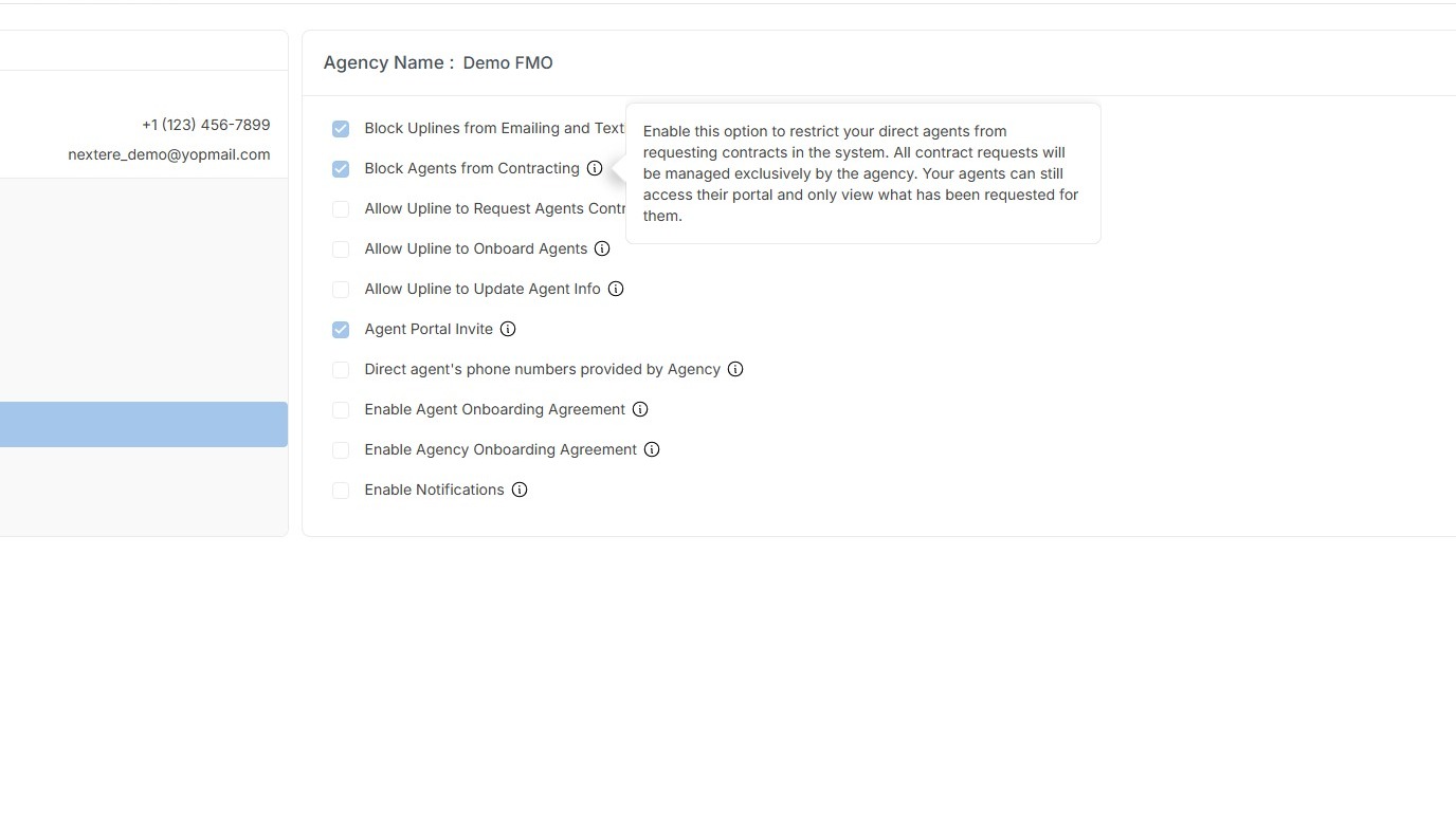 How to resolve message: Your agency blocks you from requesting a contract.