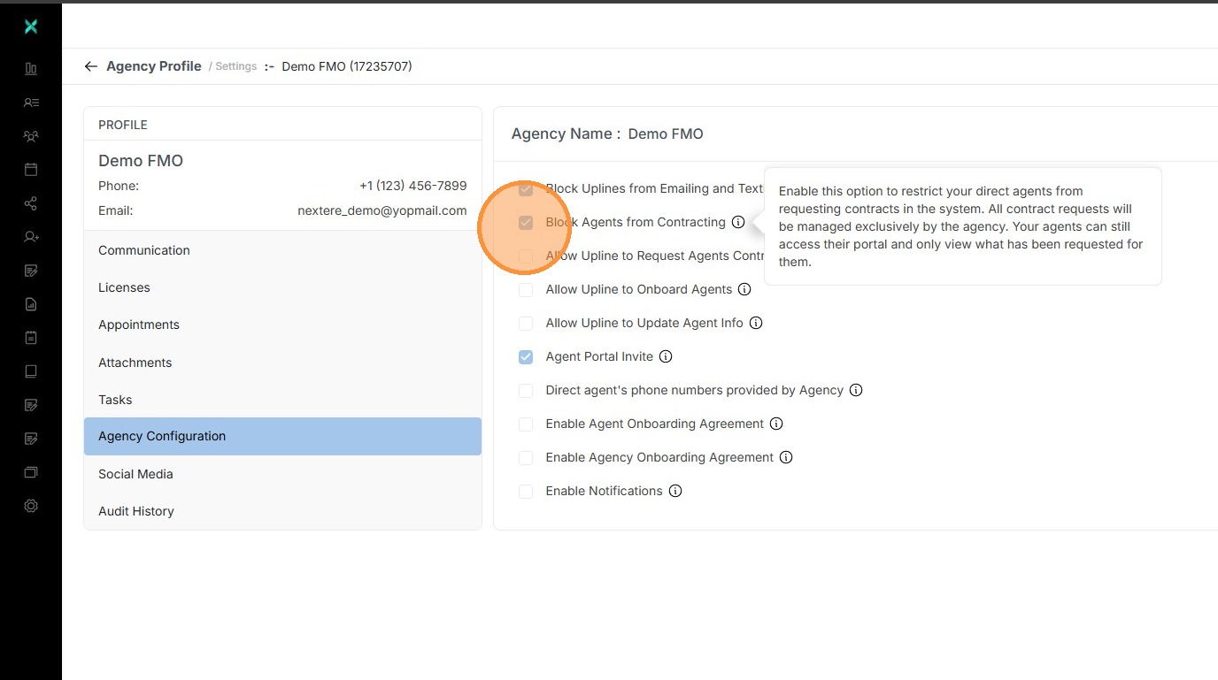 How to resolve message: Your agency blocks you from requesting a contract.