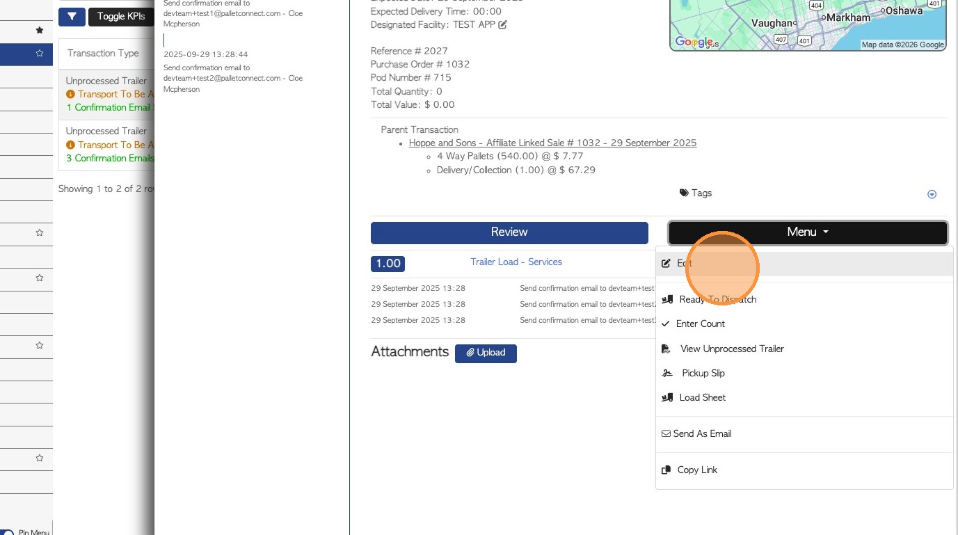 How to edit/make changes to an Unprocessed Trailer