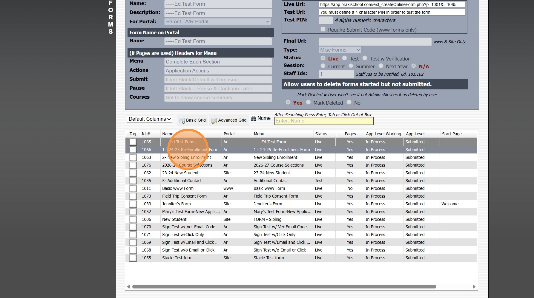 Accessing & Previewing Online Form Templates
