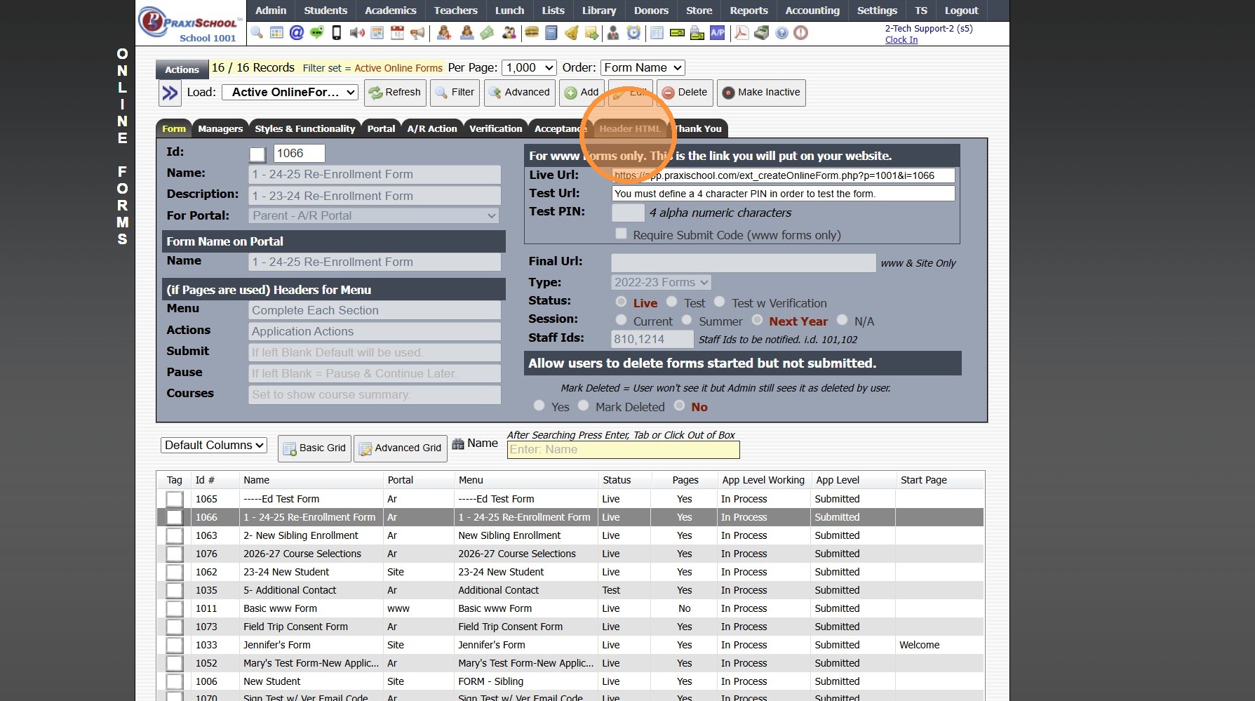 Accessing & Previewing Online Form Templates