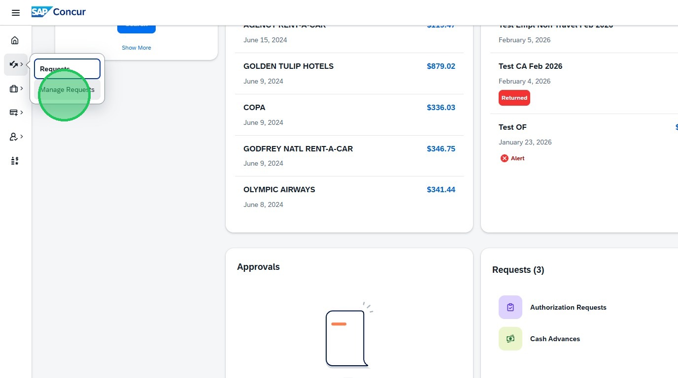 Concur Expense: How to Attach an Approved Request to a New Expense Report