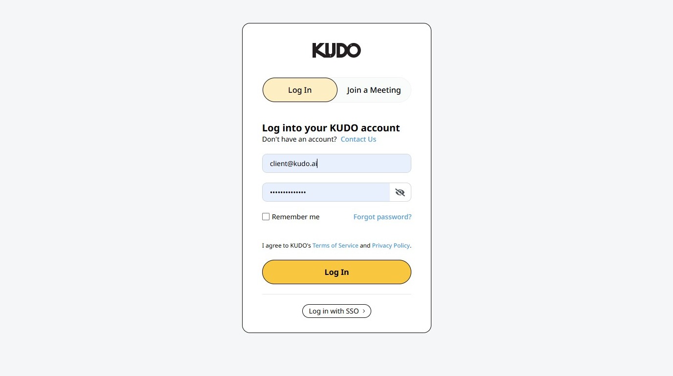 KUDO AI – KUDO Support