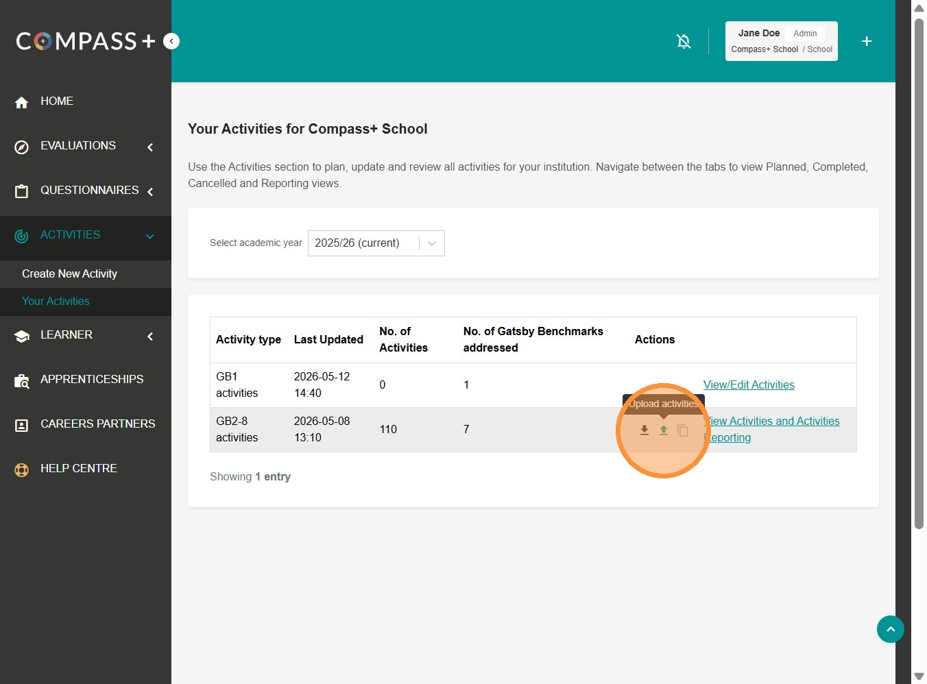 How to upload your data from Grofar – The Careers & Enterprise Company